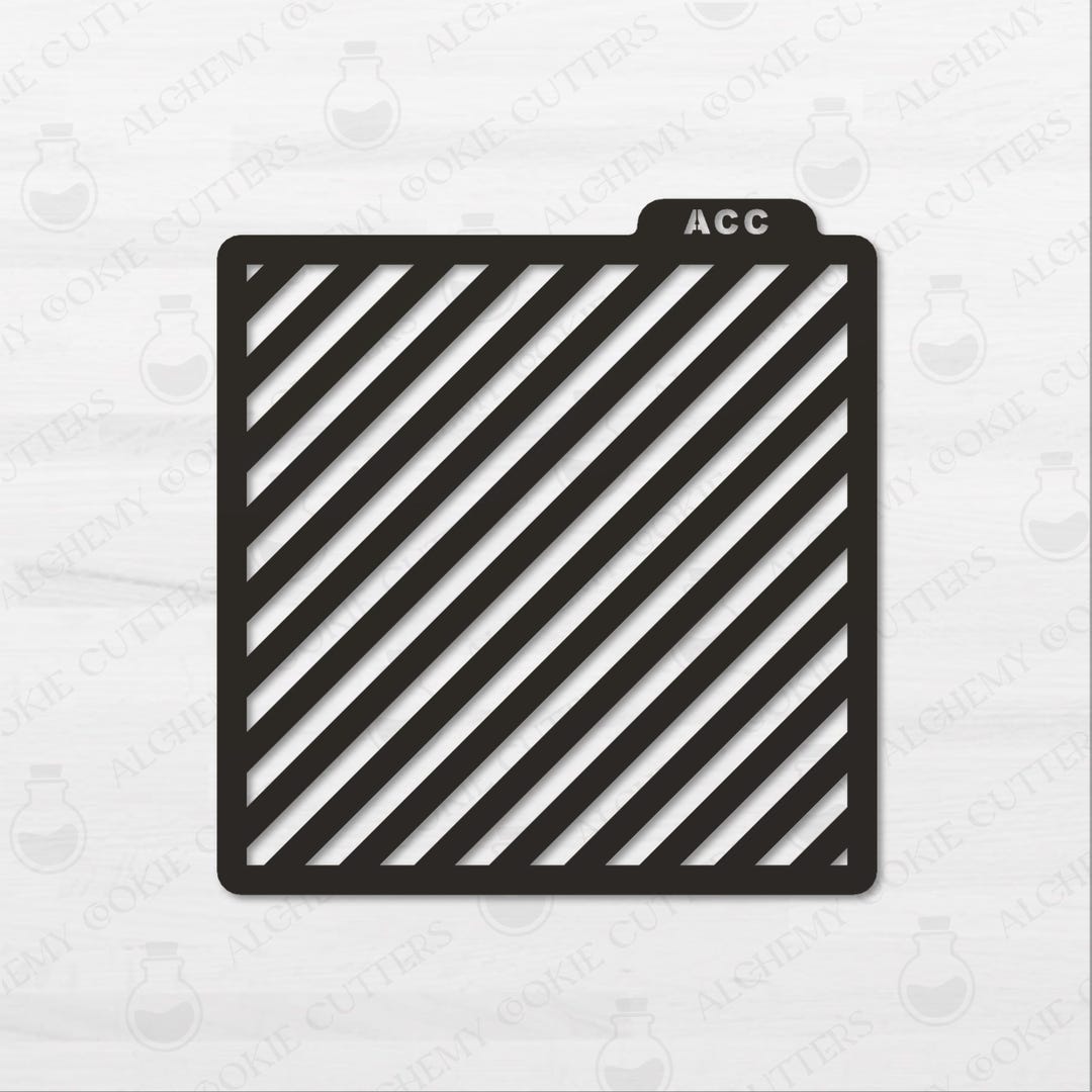 Stripes Stencil - Striped Pattern Stencil - Etsy