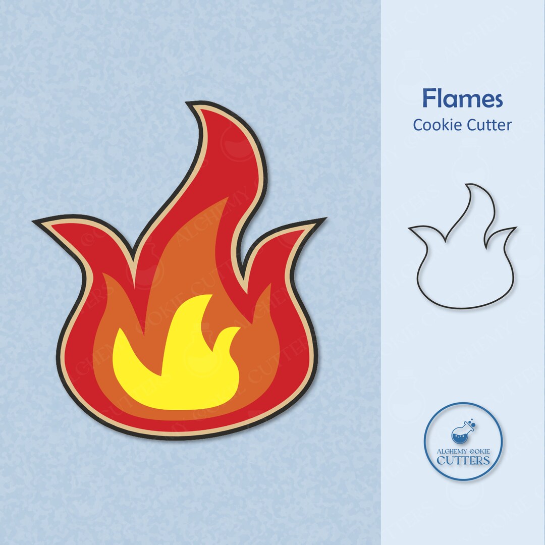 Flame Cookie Cutter: Firefighter Party Treat - Etsy