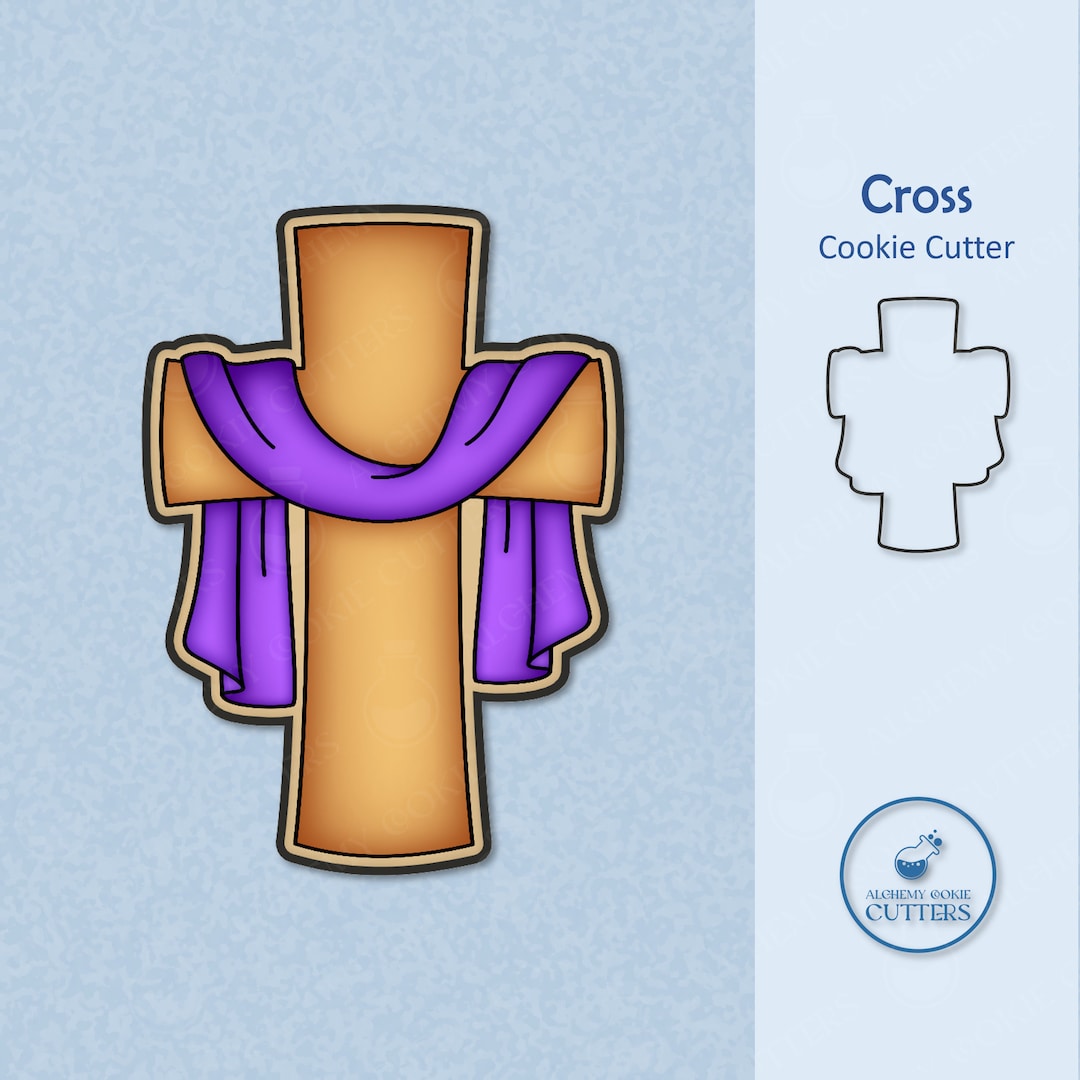 Cross With Cloth Cookie Cutter - Etsy