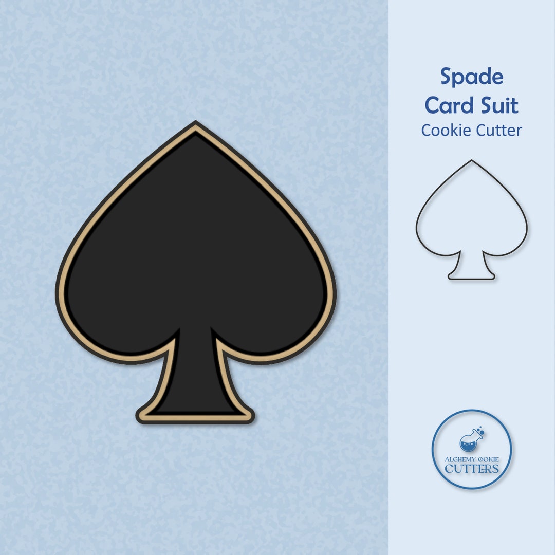 Spade Card Suit Cookie Cutter - Etsy