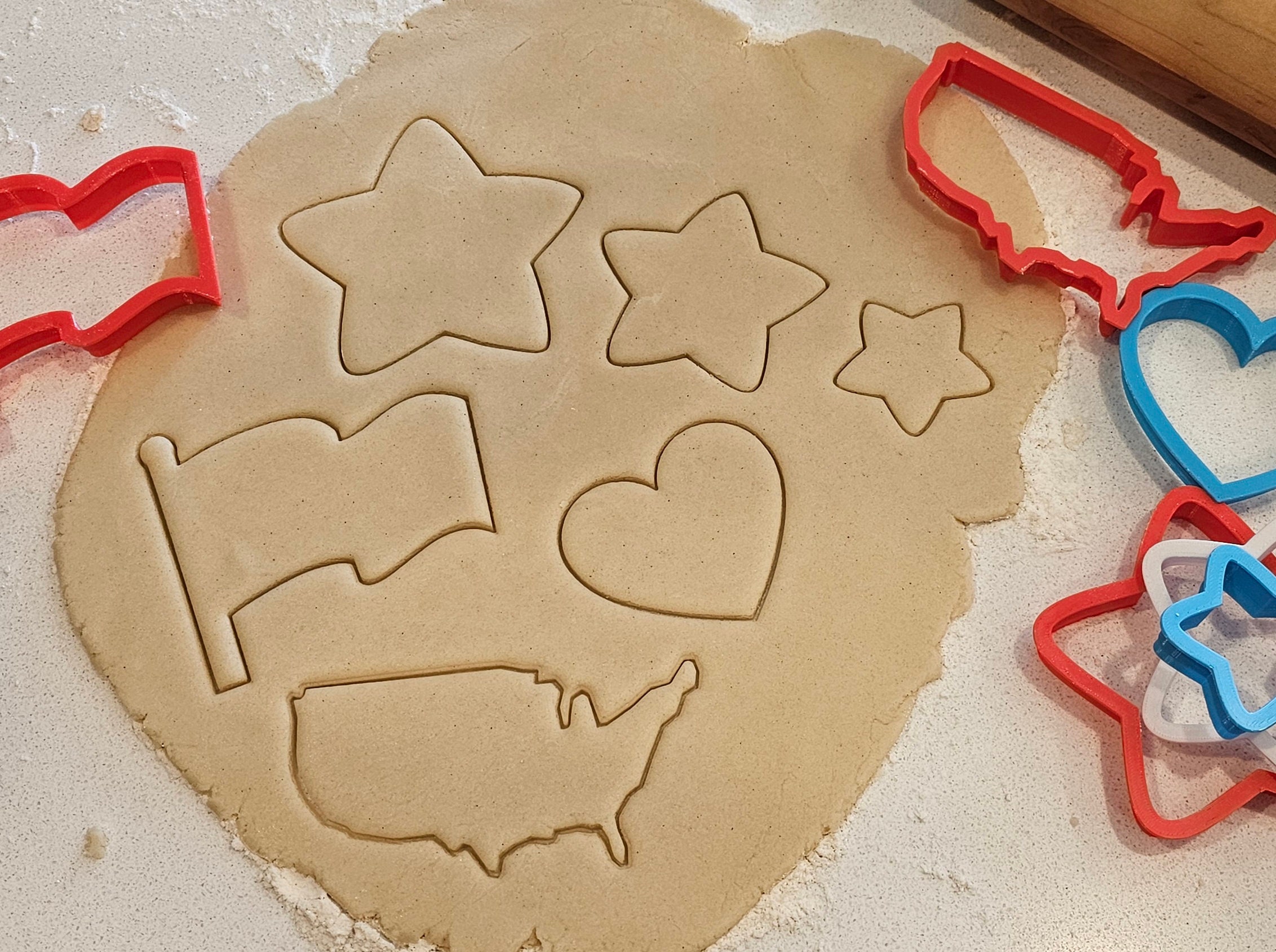 US Map Cookie Cutter Patriotic USA Map 4th of July - Etsy