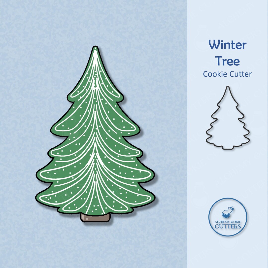 Tree Cookie Cutter - Christmas or Winter Time Cookies - Etsy