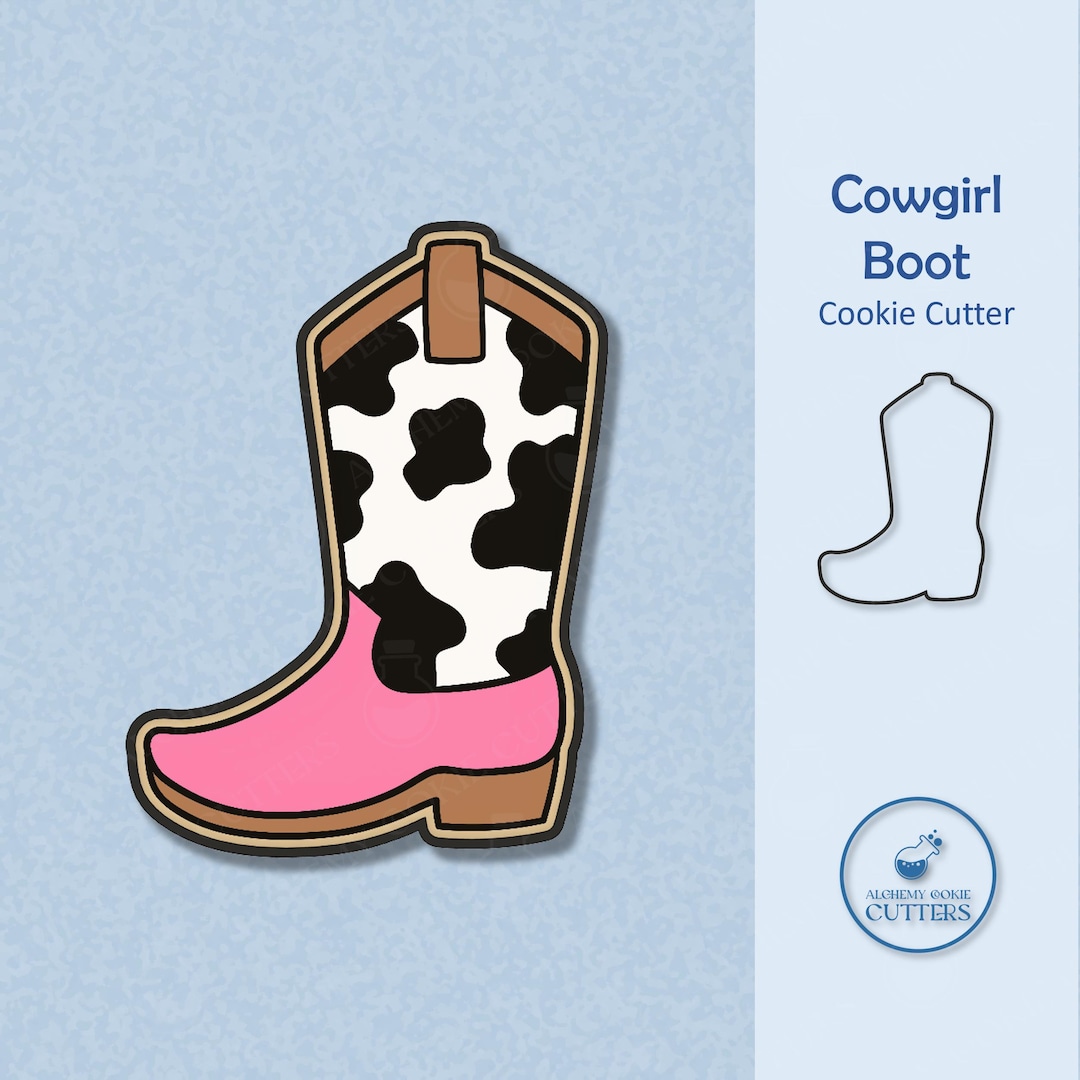 Cowgirl Boot Cookie Cutter: Western Theme - Etsy