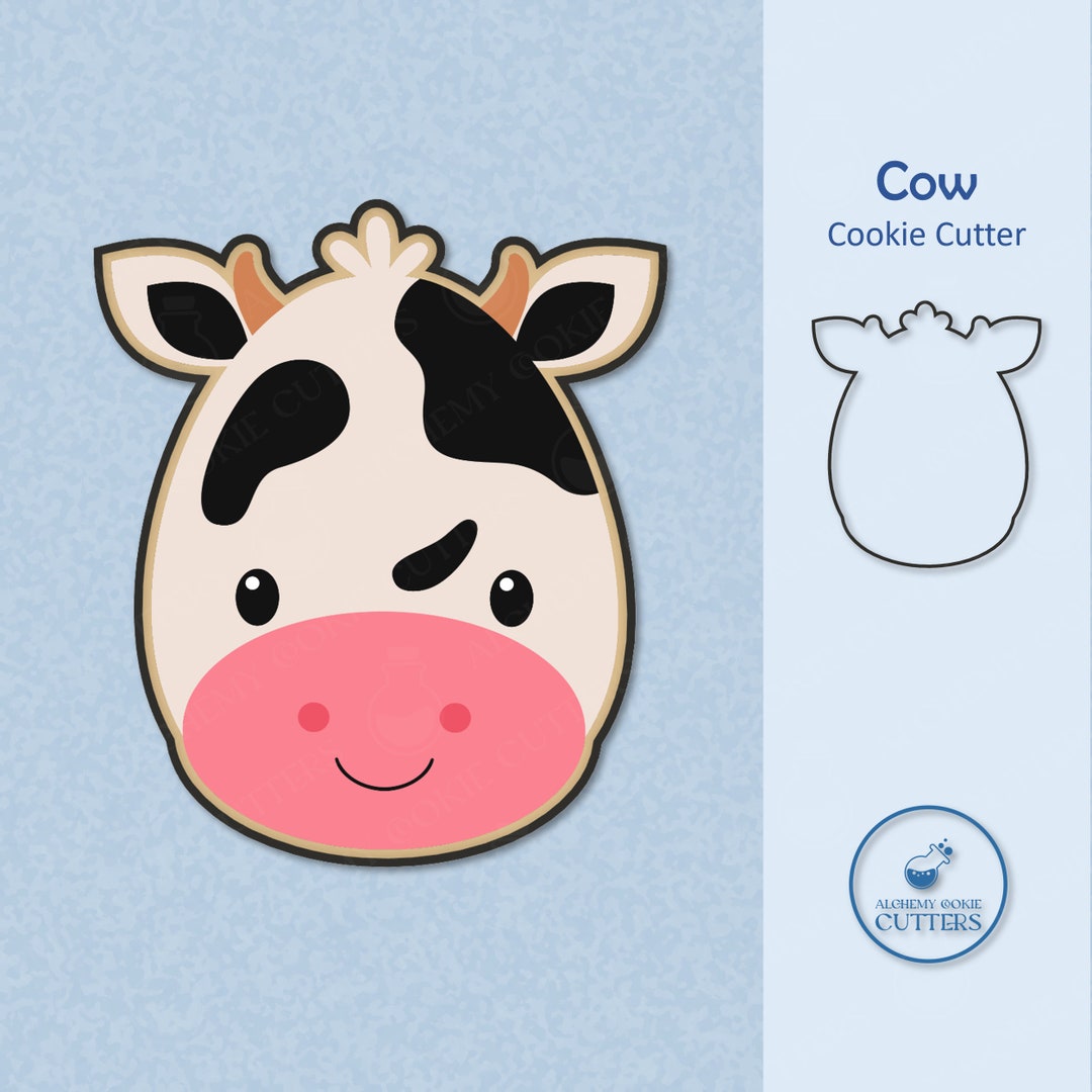 Cow Cookie Cutter - Farm Animal Cookies - Etsy