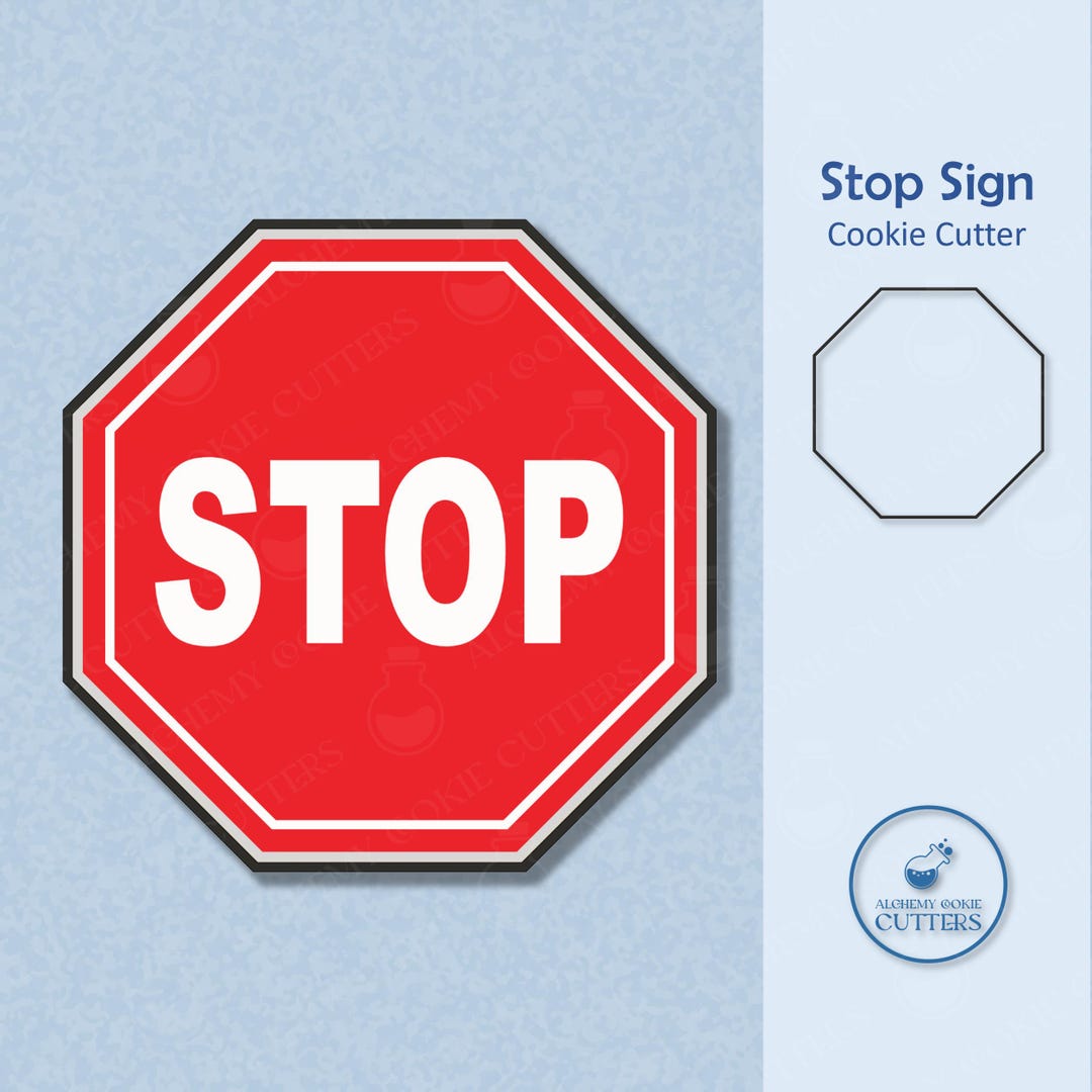 Stop Sign Cookie Cutter - Octagon Shaped Cookies - Etsy