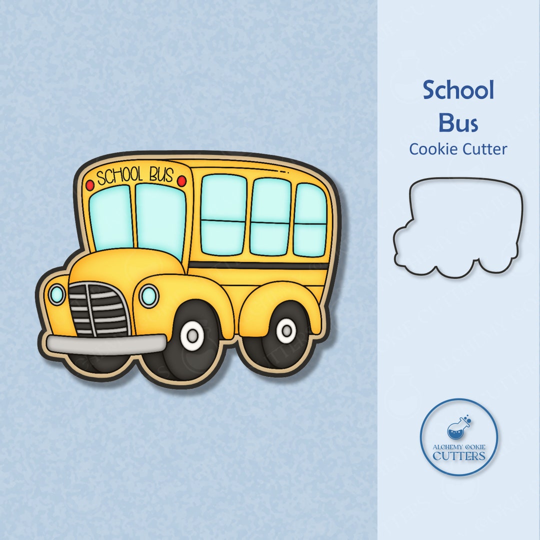 School Bus Cookie Cutter - Back to School Cookies - Etsy