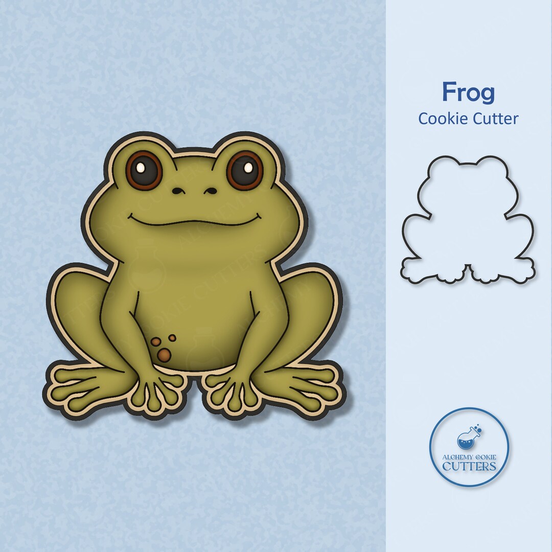 Frog Cookie Cutter - Boho Style Frog - Etsy
