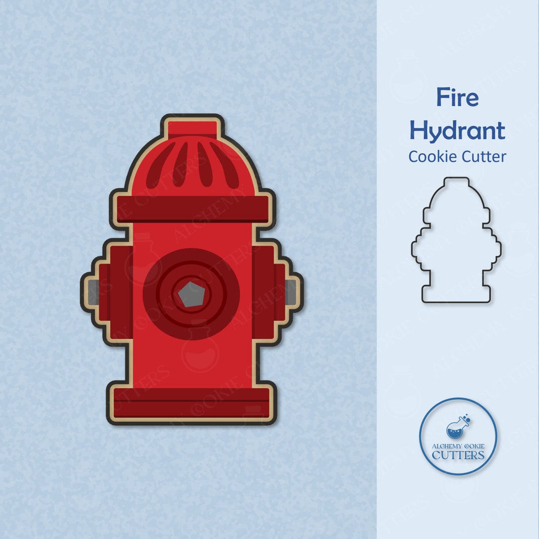 Fire Hydrant Cookie Cutter - Fire Fighter Cookies - Etsy
