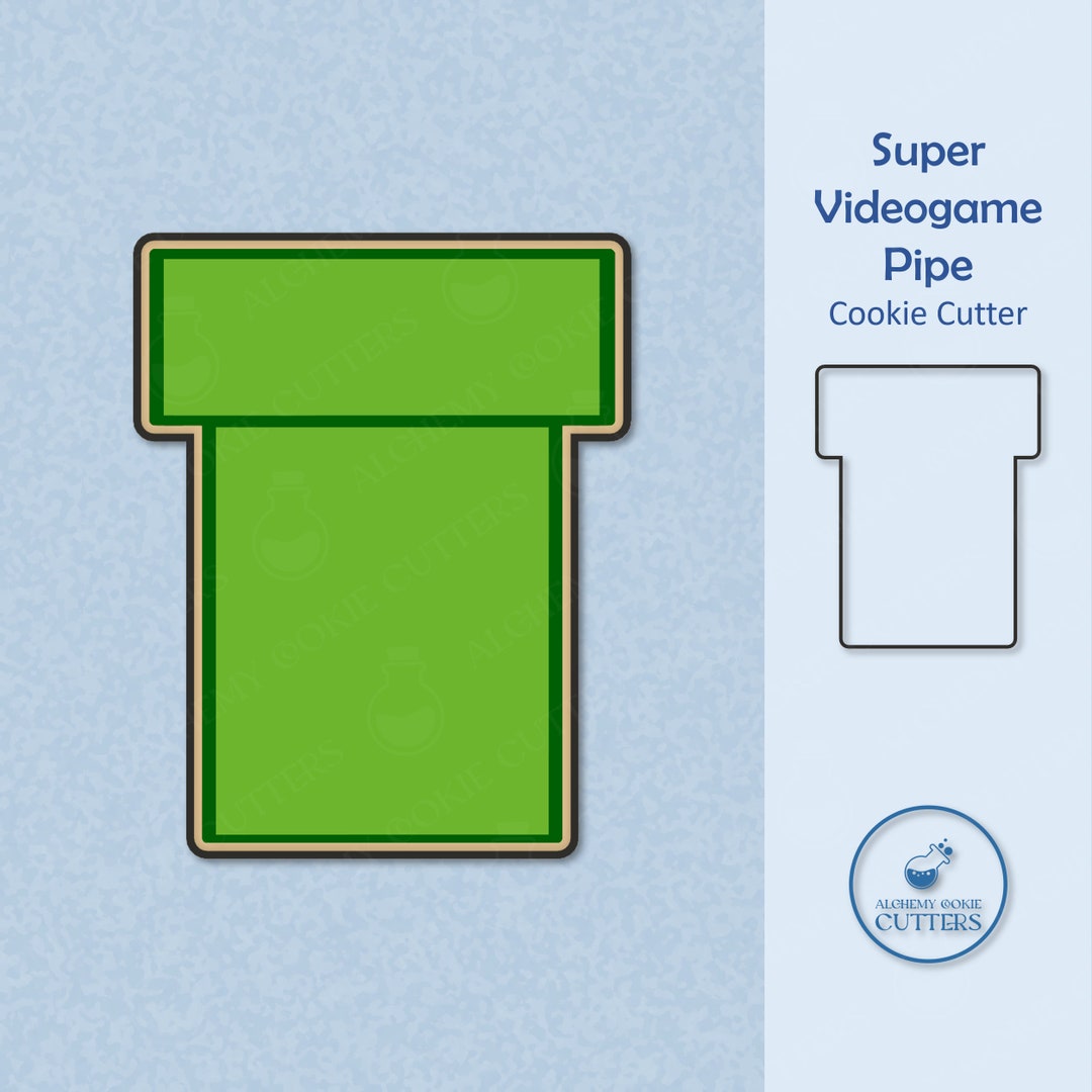 Super Video Game Inspired Pipe Cookie Cutter - Etsy