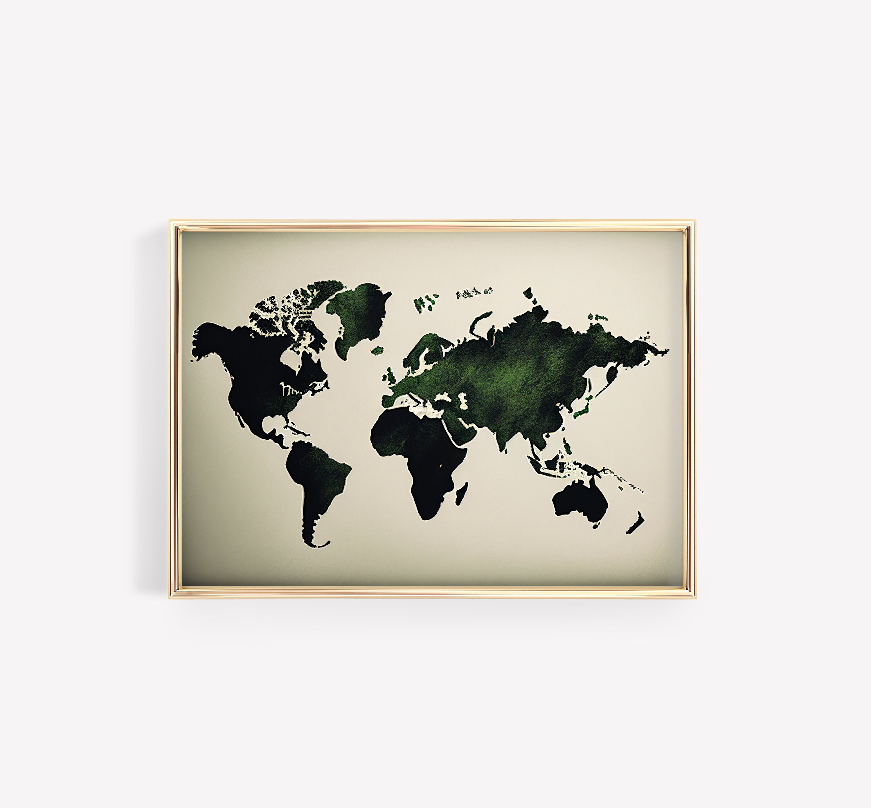 World Map, Simple World Map Dark, Green World Map, Colorful World Map ...