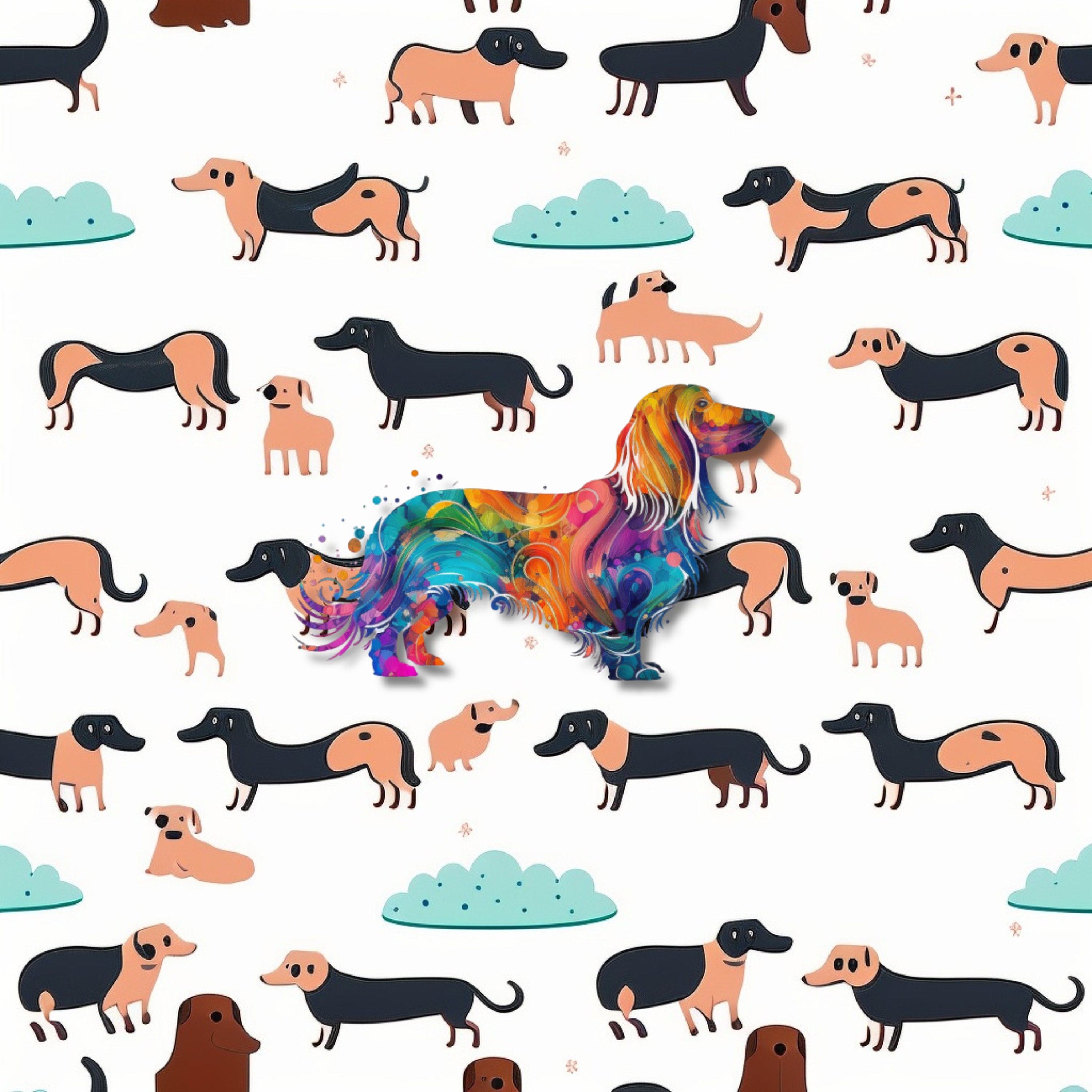 Wiener Dog Wonders: Printable Dachshund Patterns for Crafting and More ...