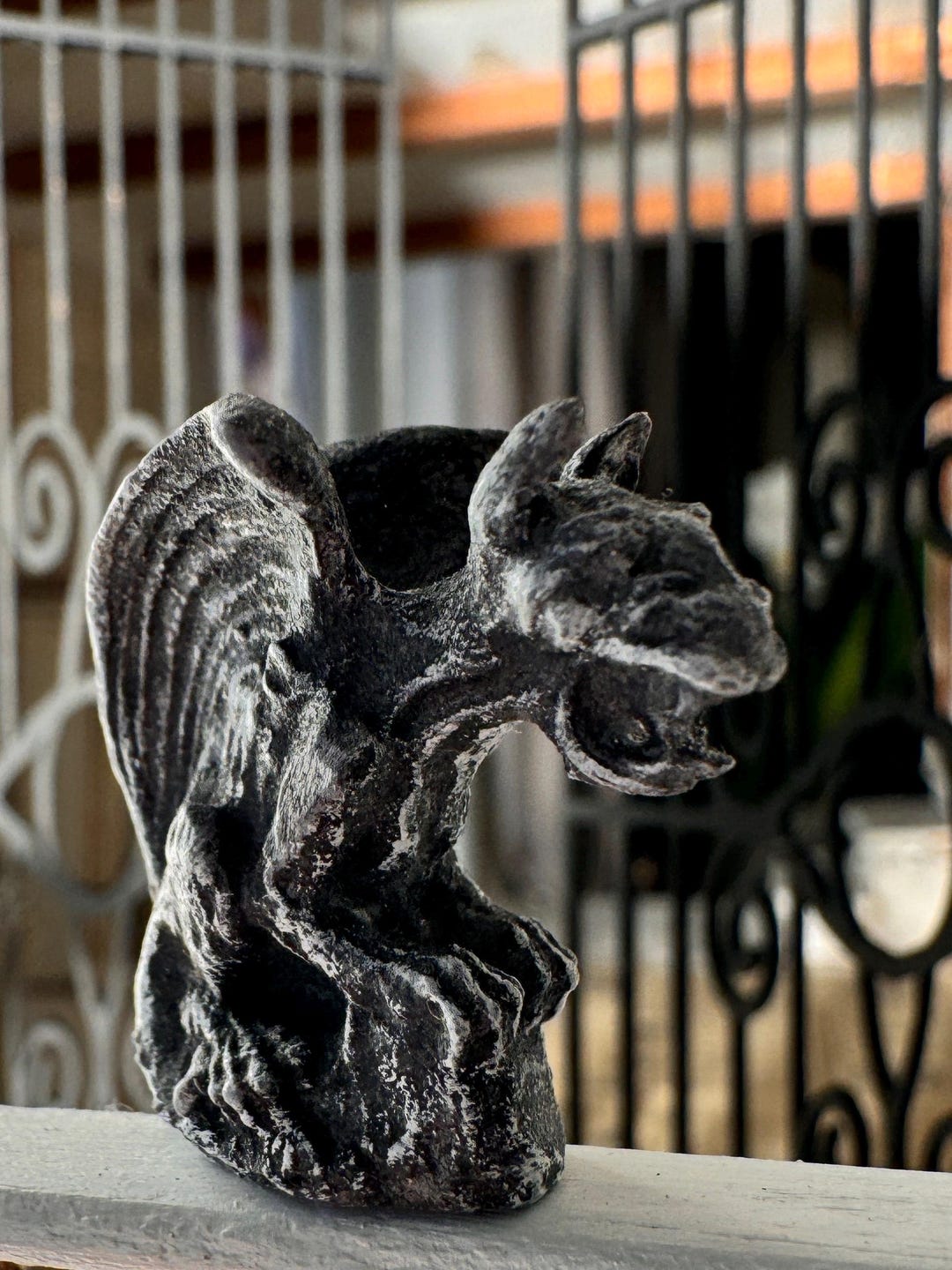 1:12 Miniature Gargoyle | Faux Stone Sculpture | Mini Collector Garden ...
