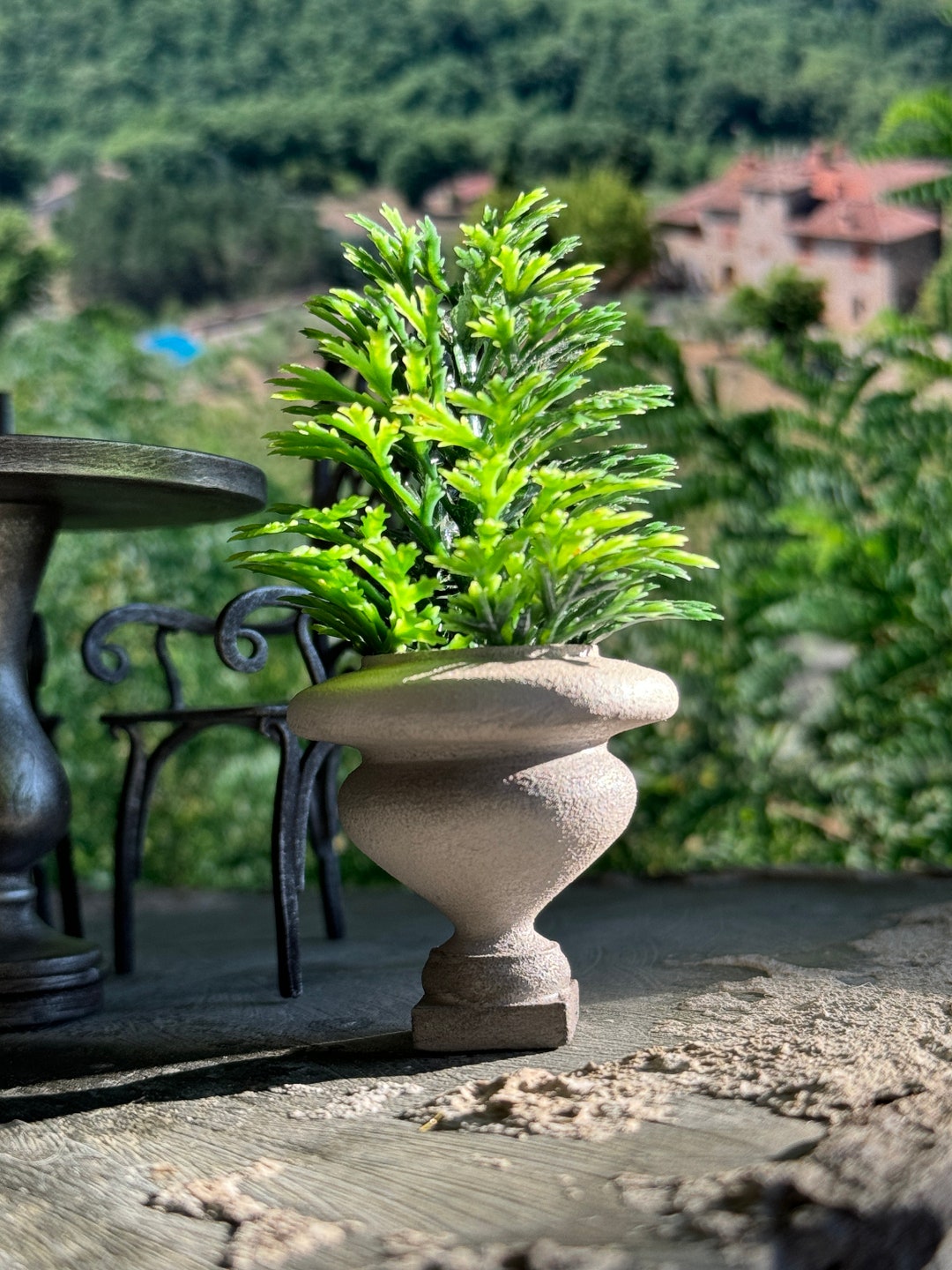 1:12 Miniature Topiary Tree | Dollhouse Display Furnishings | Outdoor ...