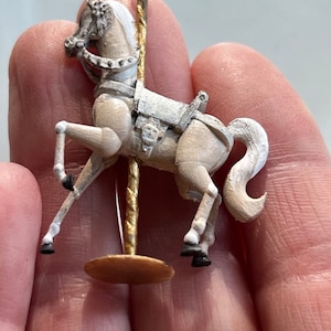 1:12 Miniature Carousel Horse Mini Collector Toy 12th Scale Toy Store ...