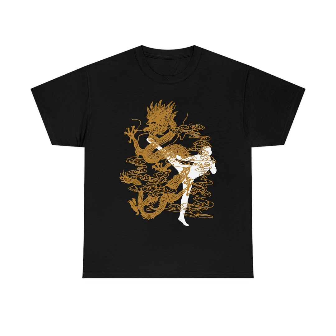 Dragon Design T-shirt, Kung Fu, Traditional Chinese Japanese Style ...