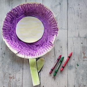 Spring Simple Paper Plate Fine Motor Crafts Color Cut Paste OT - Etsy