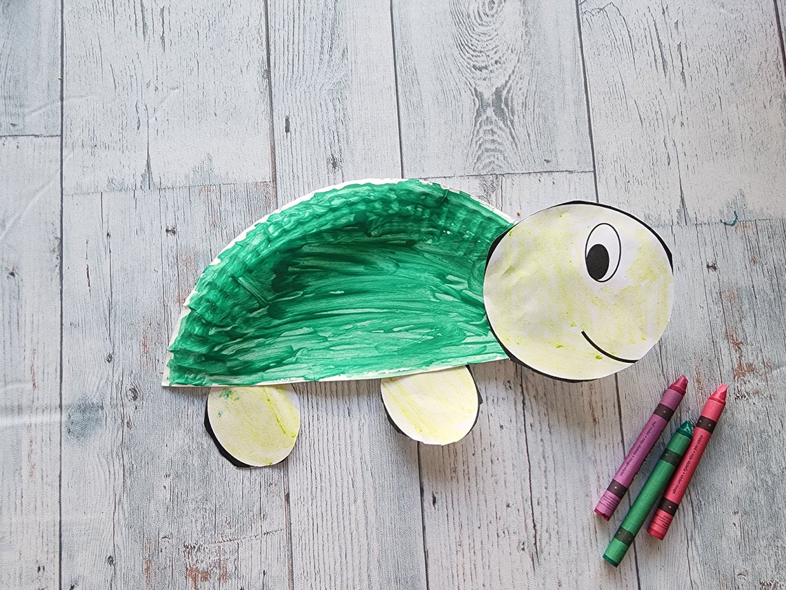 Spring Simple Paper Plate Fine Motor Crafts Color Cut Paste OT - Etsy