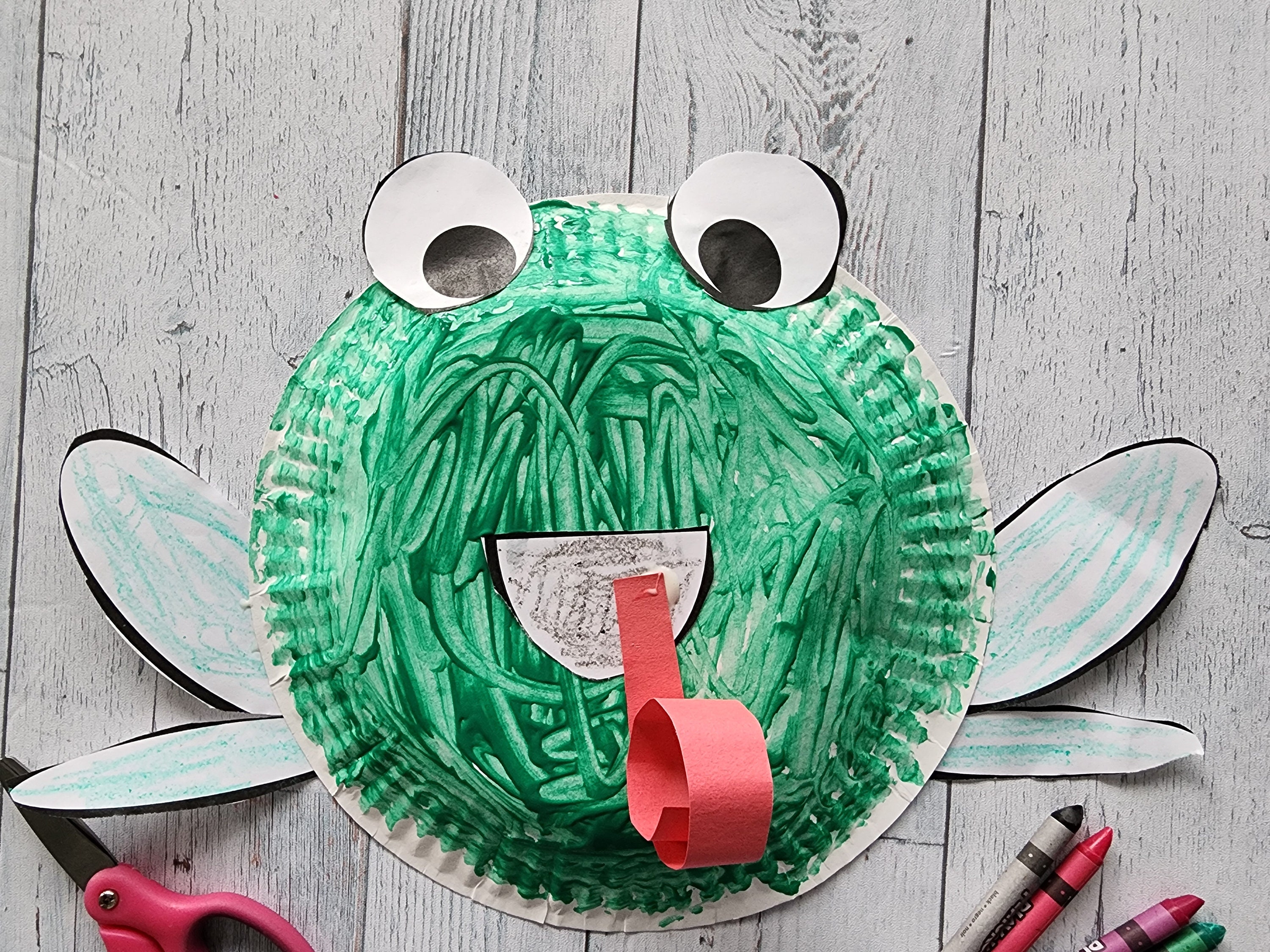 Spring Simple Paper Plate Fine Motor Crafts Color Cut Paste OT - Etsy