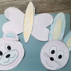Spring Color, Cut, and Paste Shape Animal Fine Motor Craft - Etsy