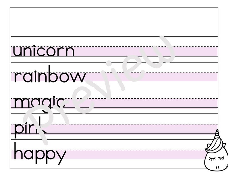 Unicorn Craftivity- Fine Motor Color Cut Glue Craft and Write - Etsy