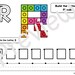 Counting Snap Cube Uppercase Letter Build and Write Printing Practice ...
