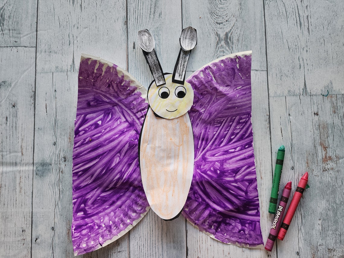 Spring Simple Paper Plate Fine Motor Crafts Color Cut Paste OT - Etsy