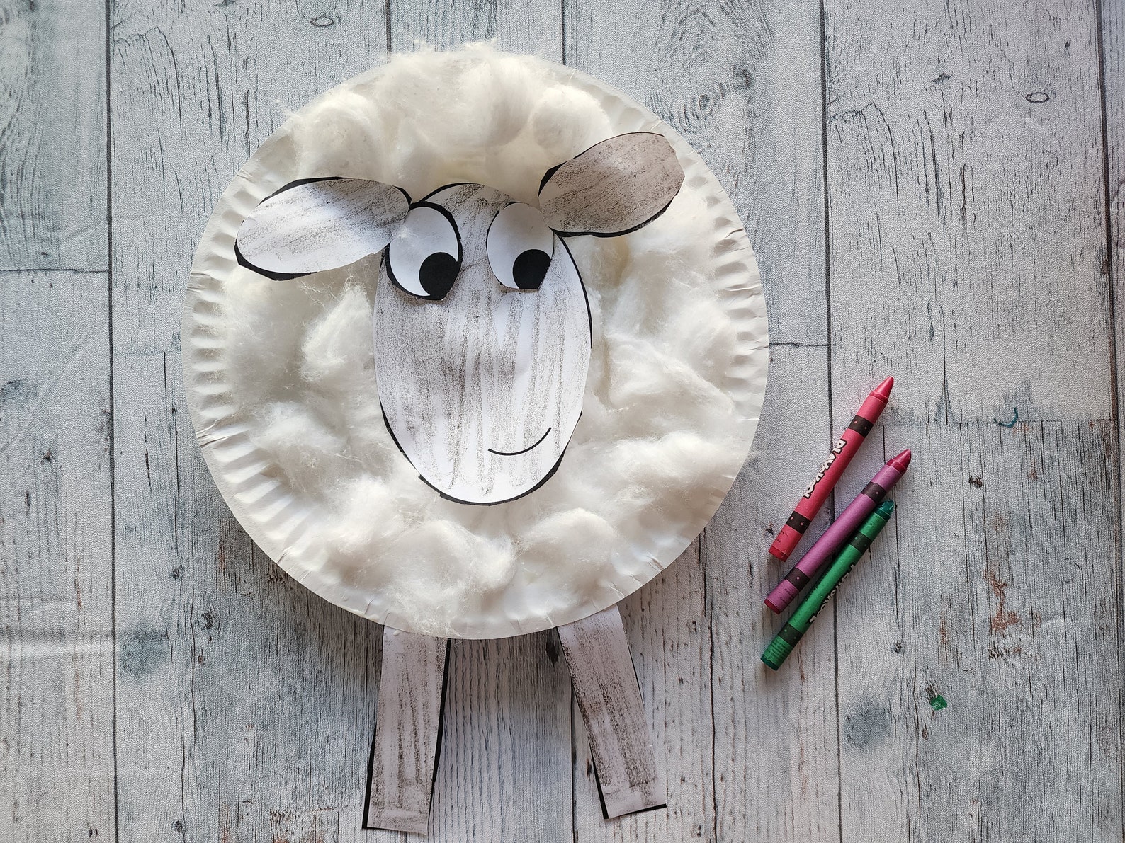 Spring Simple Paper Plate Fine Motor Crafts Color Cut Paste OT - Etsy