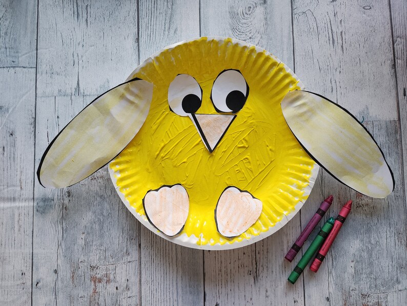 Spring Simple Paper Plate Fine Motor Crafts Color Cut Paste OT - Etsy