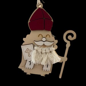 DIY Saint Nicholas Macrame Ornament Set Feast Dec 6 Chocolate Gold Coin ...