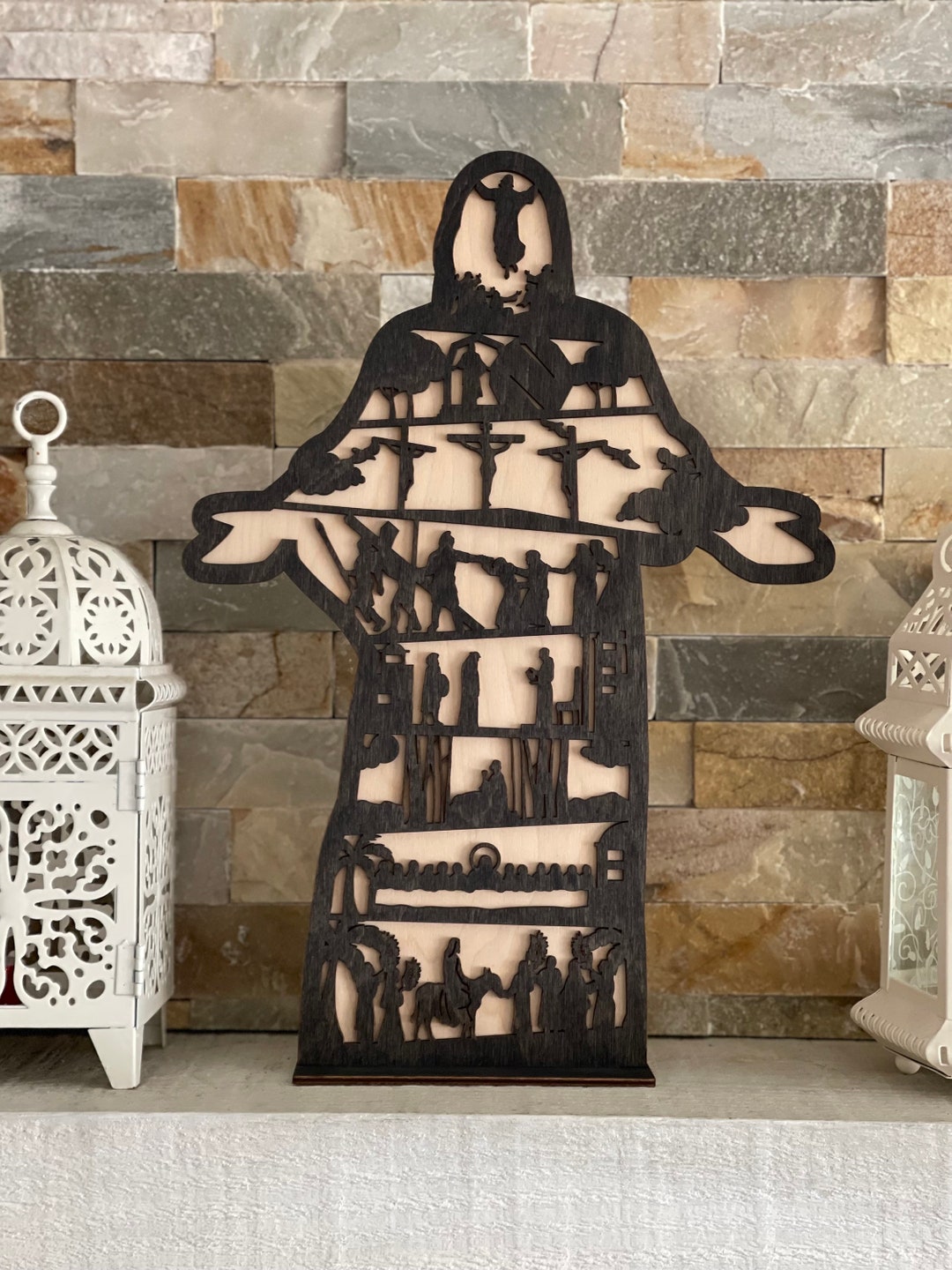 Lent Wood Cross Scenes Holy Week Passion Jesus Catholic Christian - Etsy