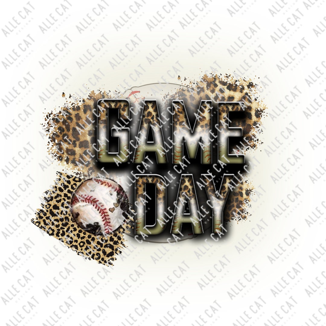 Baseball Leopard Print Game Day - Etsy