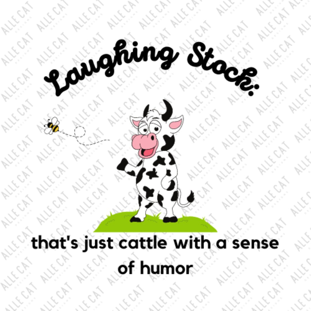 Laughing Stock PNG in B&W or Color - Etsy