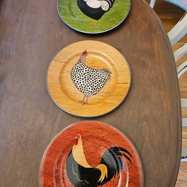 Rooster Plates - Etsy