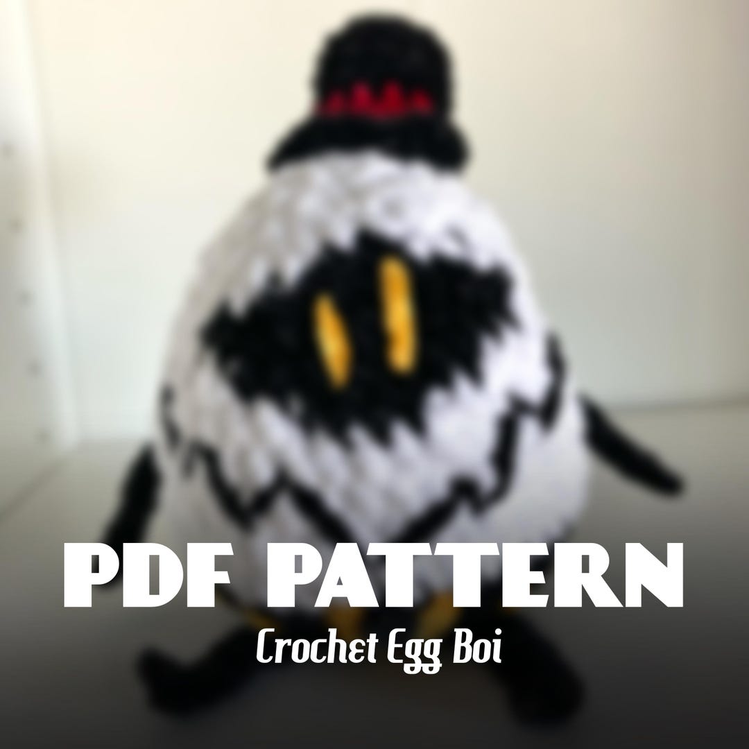 Egg Boi Plushie PDF PATTERN ONLY - Amigurumi Crochet Pattern and ...