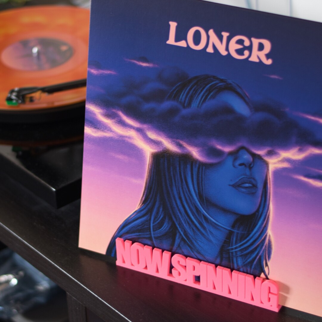 Vinyl Record Now Spinning Display Stand - Etsy