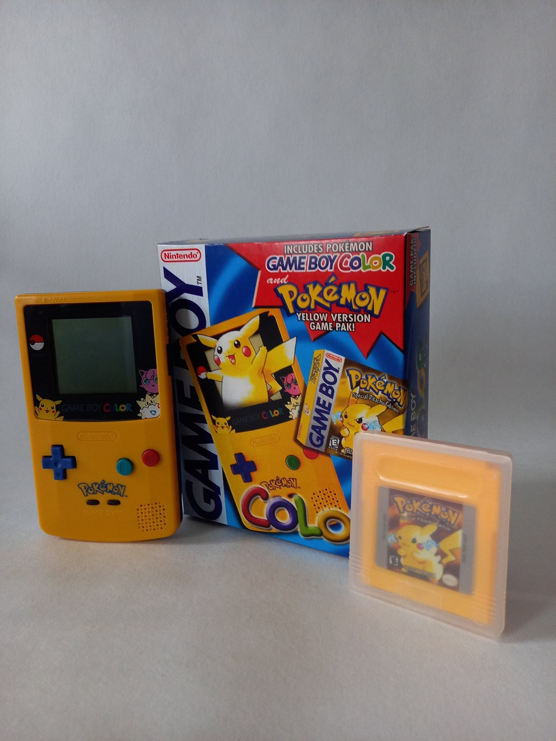 Game Boy Color Pokemon Special Edition Pokemon Yellow Game - Etsy