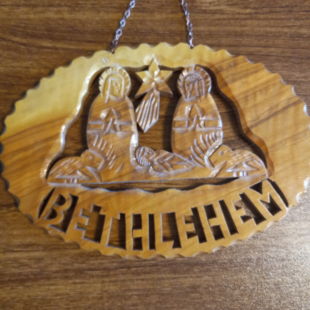 Wooden Bethlehem Nativity Scene Vintage - Etsy