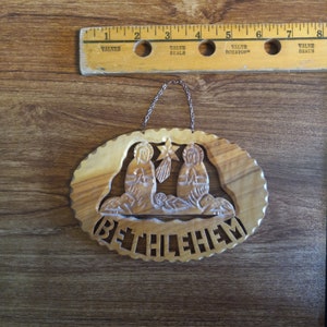 Wooden Bethlehem Nativity Scene Vintage - Etsy