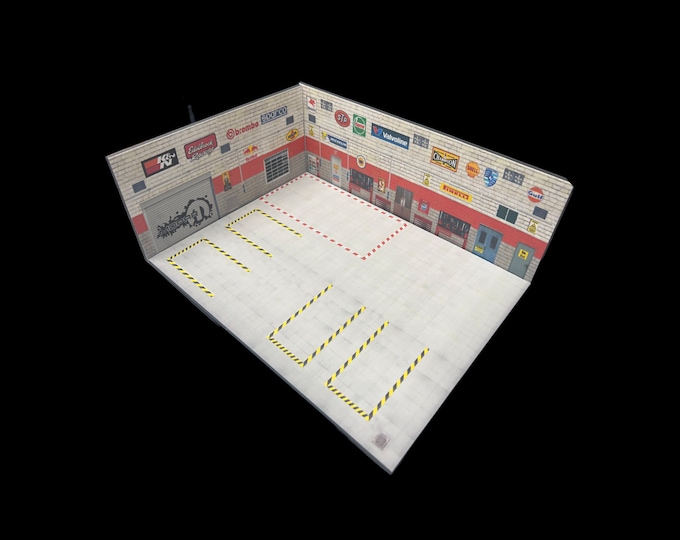 1/64 Diorama Logo Brick Garage - Etsy