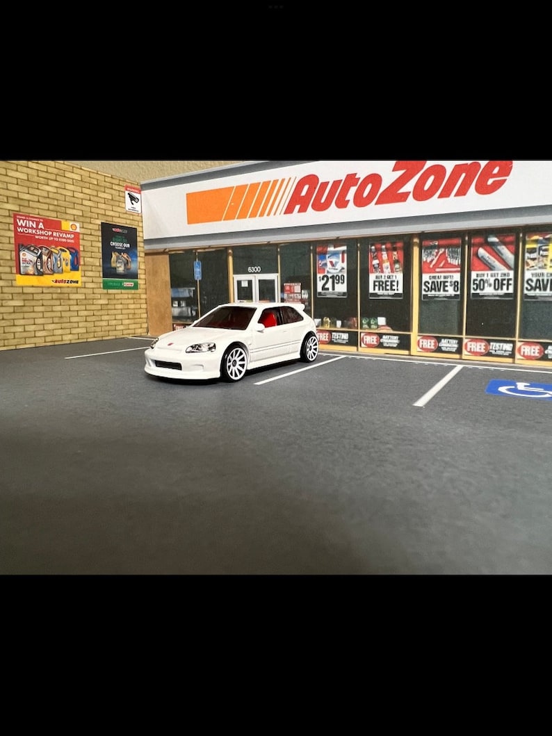 1/64 Diorama Auto Zone Store Front - Etsy