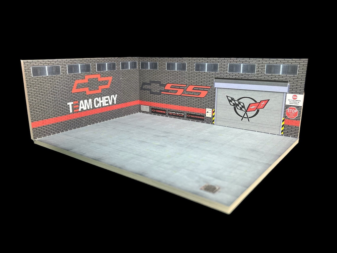 1/64 Diorama Chevy Garage - Etsy