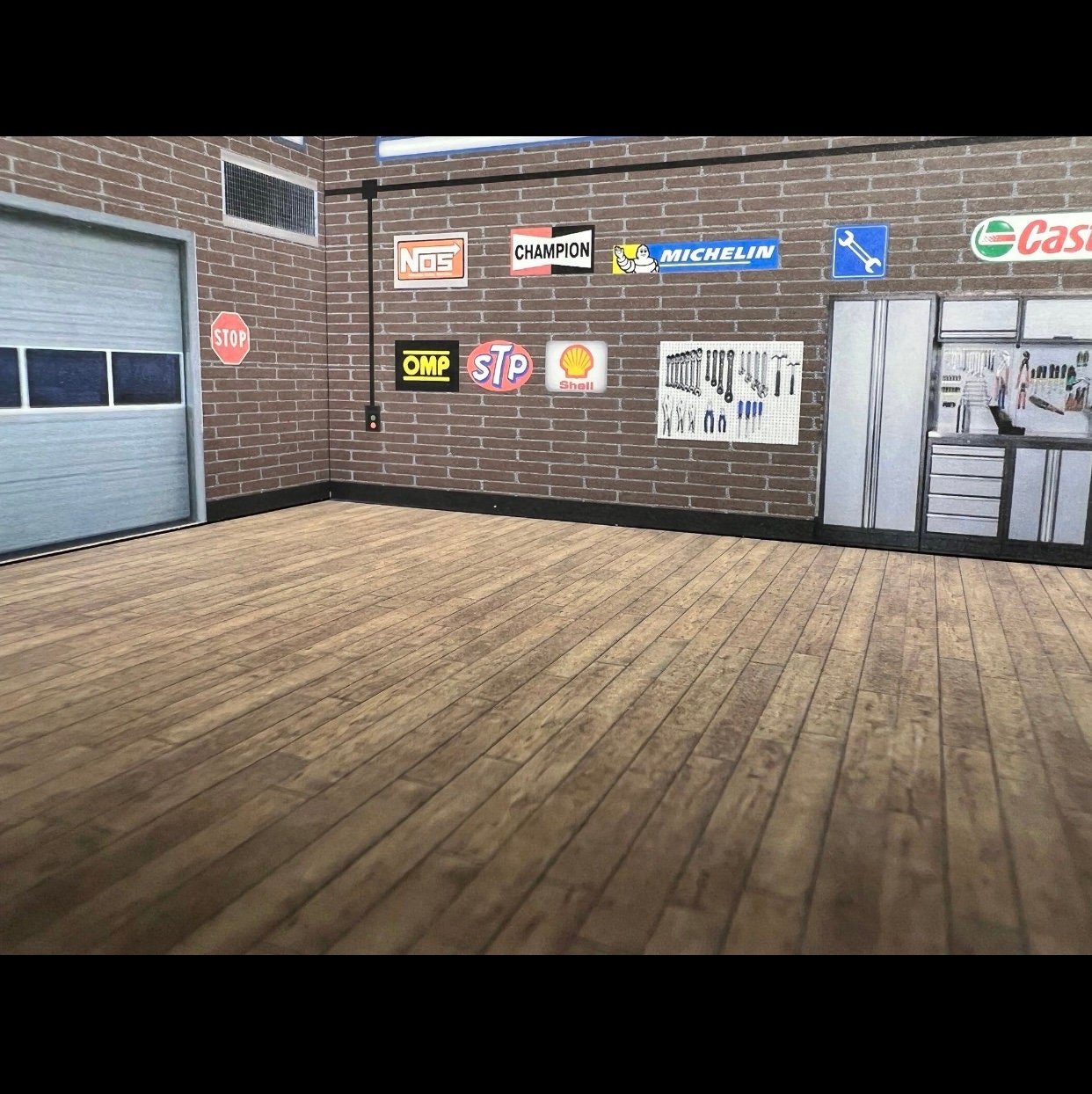 1/64 Diorama Wood Logo Garage - Etsy