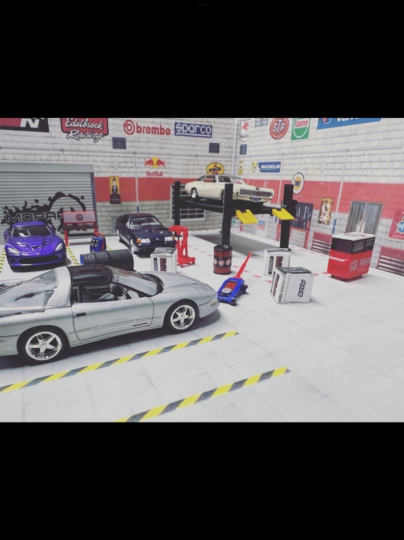 1/64 Diorama Logo Brick Garage - Etsy