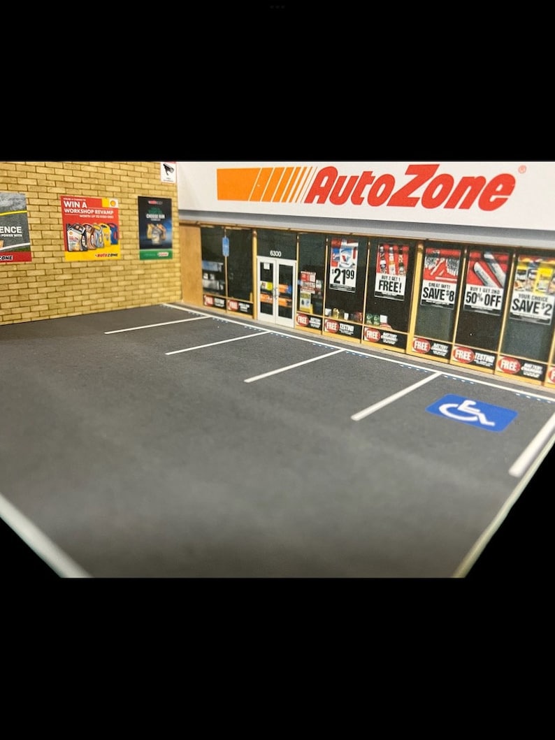 1/64 Diorama Auto Zone Store Front - Etsy