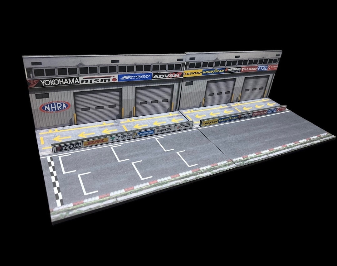 1/64 Diorama Front Line Raceway Pit - Etsy