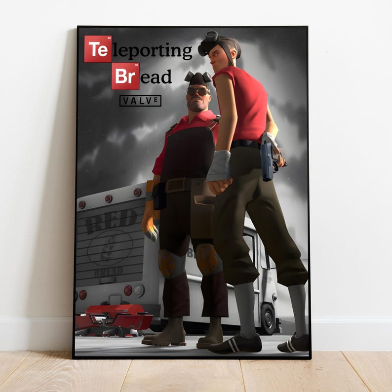 TF2 Game Poster , Team Fortress 2 Poster , Video Game Poster ,rolled ...