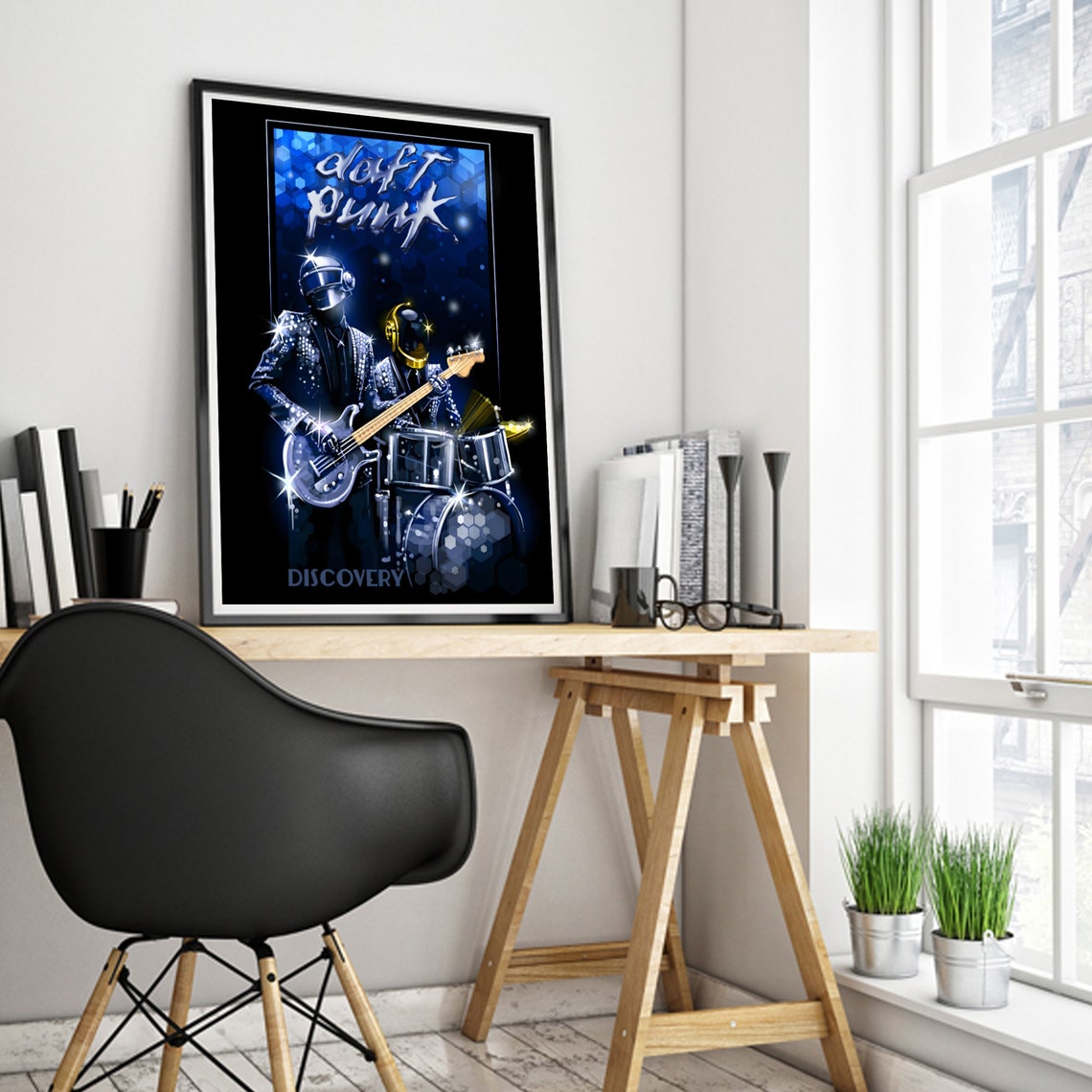 Daft Punk Album Poster , Daft Punk Discovery Album Poster , Music Wall ...