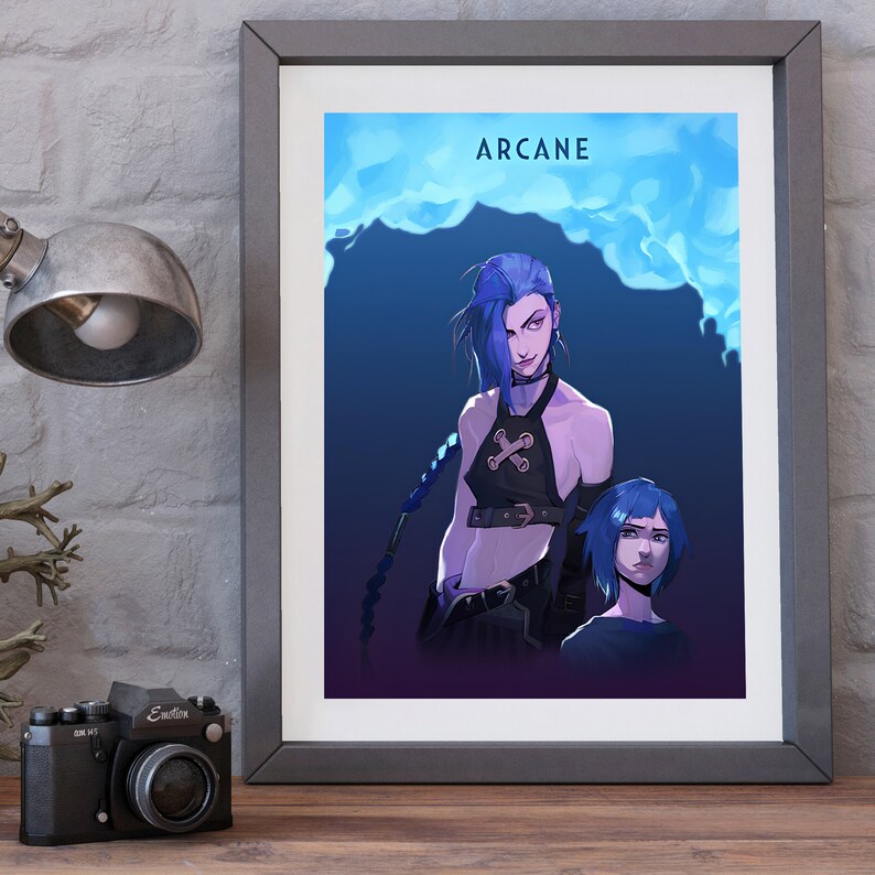 Arcane TV Show Poster , Arcane Series Wall Art , Arcane Poster , Jinx ...