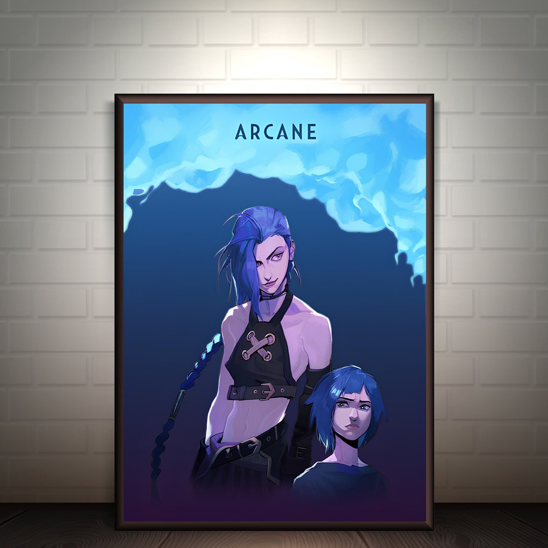 Arcane TV Show Poster , Arcane Series Wall Art , Arcane Poster , Jinx ...