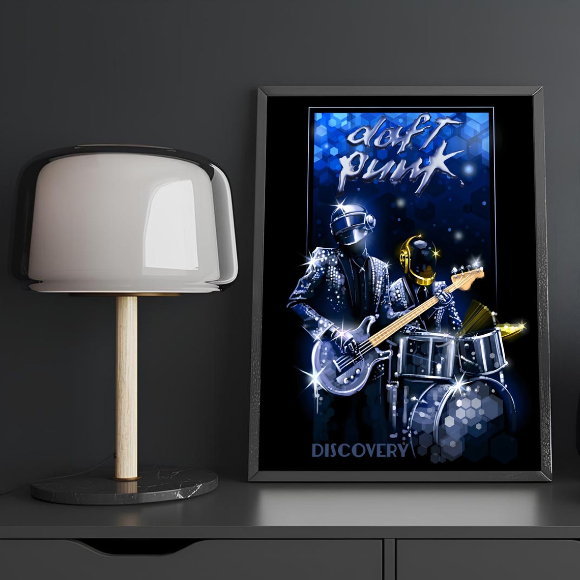 Daft Punk Album Poster , Daft Punk Discovery Album Poster , Music Wall ...